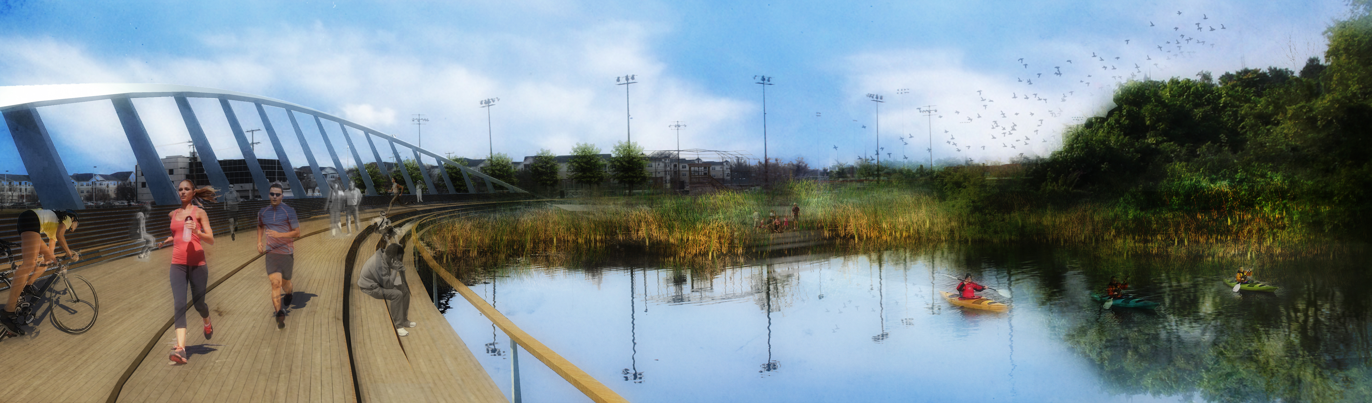 Four Mile Run Pedestrian/Cyclist Bridge - DAVID RUBIN Land Collective
